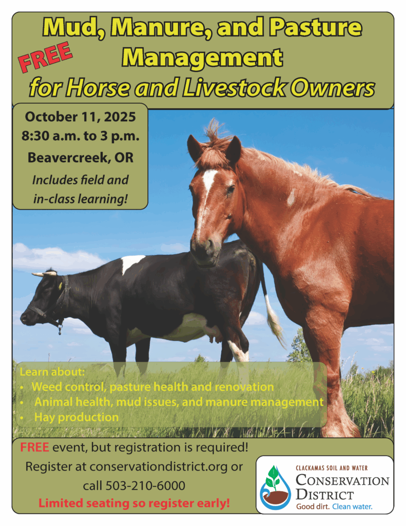 Events for October 2025 – Clackamas Soil and Water Conservation District