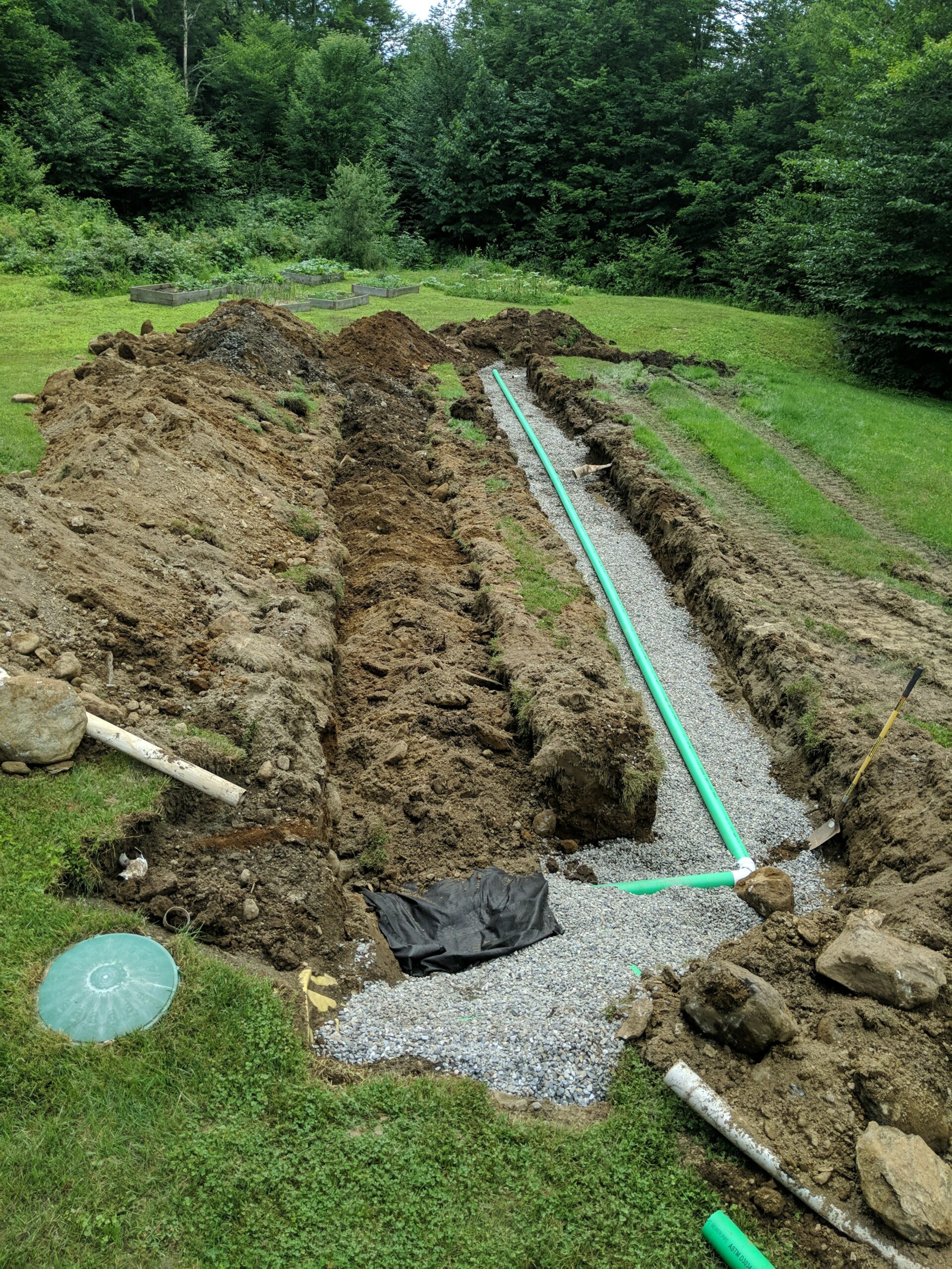 Leech field being built – Clackamas Soil and Water Conservation District